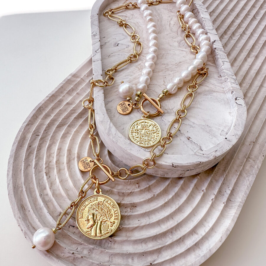 Perlai: Coin - KAKLO PAPUOŠALAI (Perlai) - Parduotuvė - berrybutikas.lt